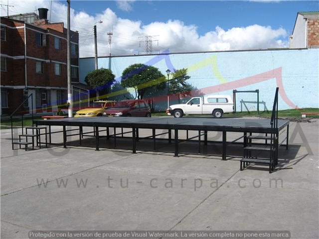 Alquiler de tarimas para eventos Bogota, Tarimas truss, tarimas ...