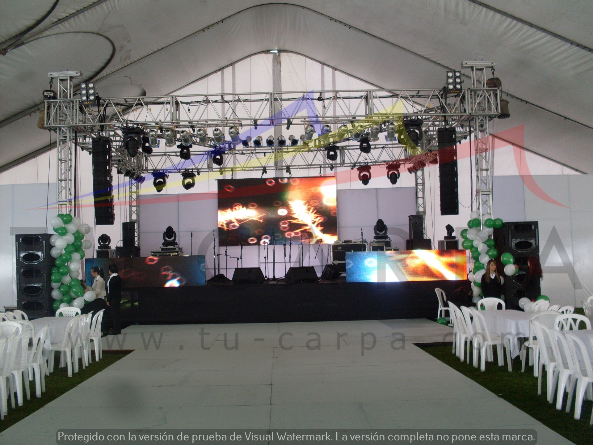 Alquiler de tarimas para eventos Bogota, Tarimas truss, tarimas ...